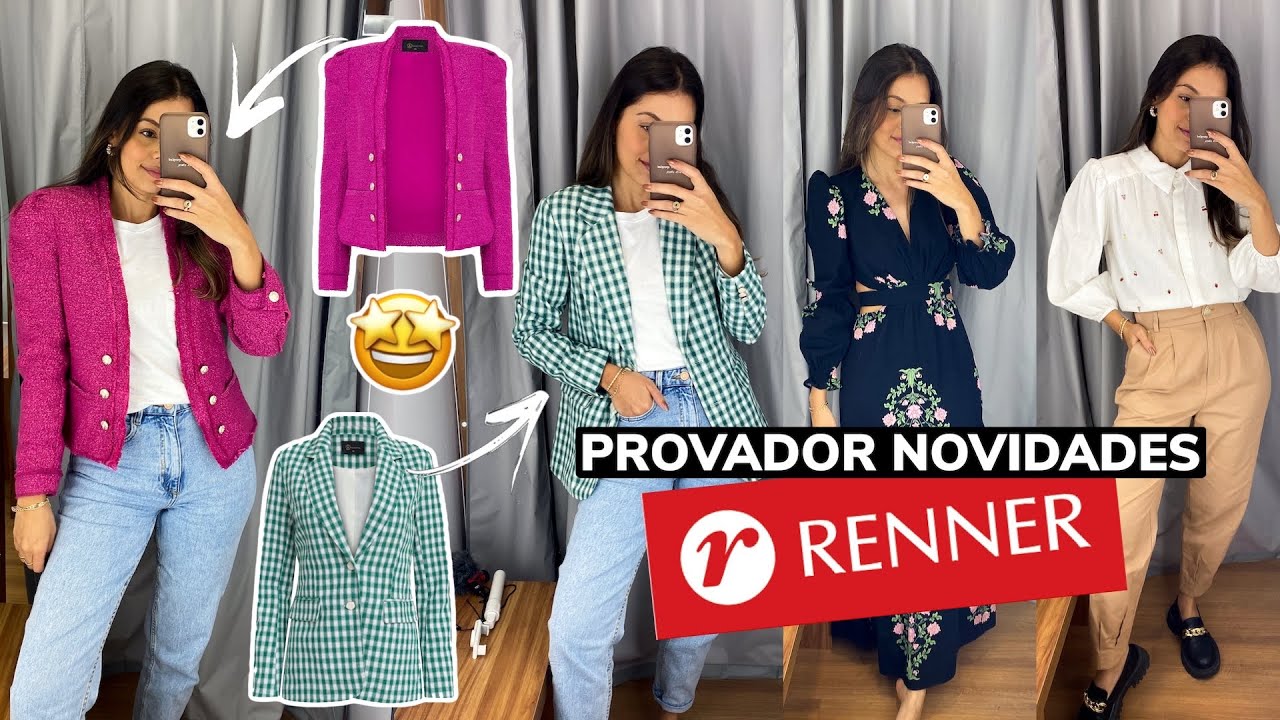 PROVANDO MUITAS NOVIDADES NA RENNER | só look lindo😍🫶🏻 - YouTube