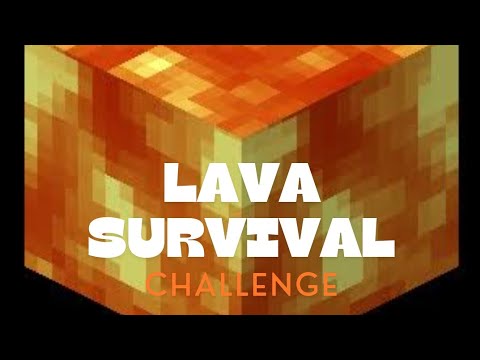I survive lava challenge in Minecraft PE with 30 players - YouTube