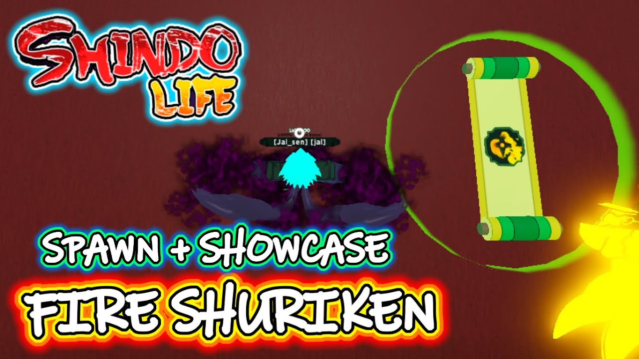 Shindo Life: *GETTING* Fire Shurikens | SPAWN LOCATION + SHOWCASE - YouTube