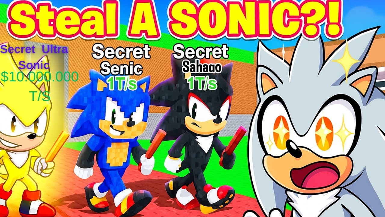 😱 SILVER Is Chasing the $10,000,000 SUPER SONIC!! 💰⚡ (Steal a Sonic ...