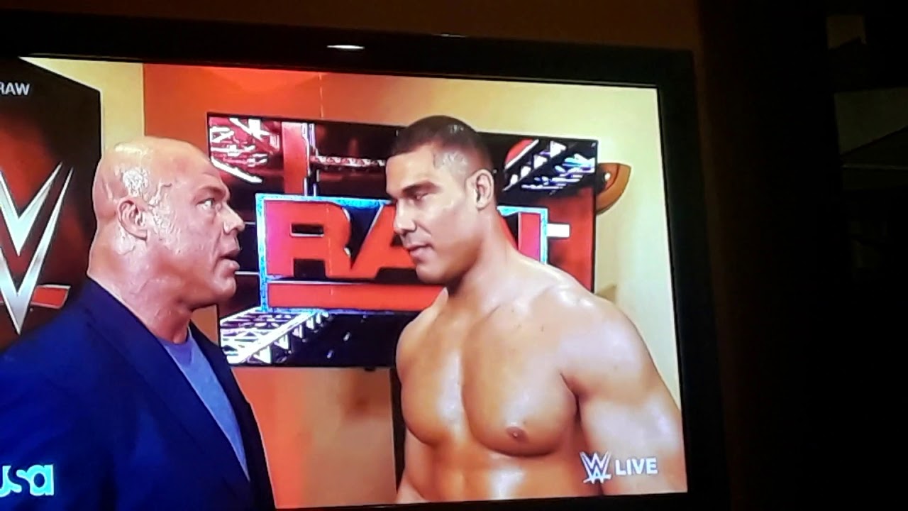 WWE Raw: Kurt Angles and Jason Jordan Backstage Segment - YouTube