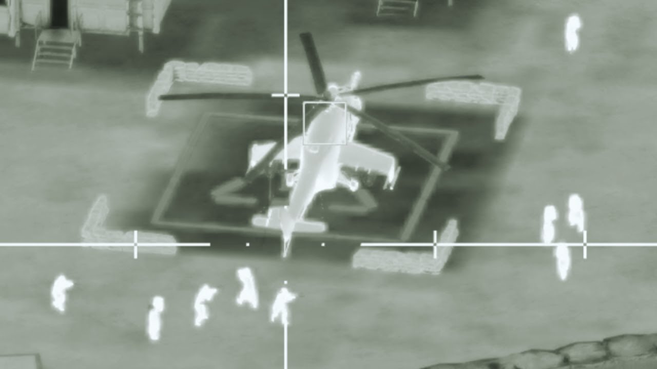 Enemy Base Destroyed By DEADLY AC-130 Gunship Firing All Its Cannons ...