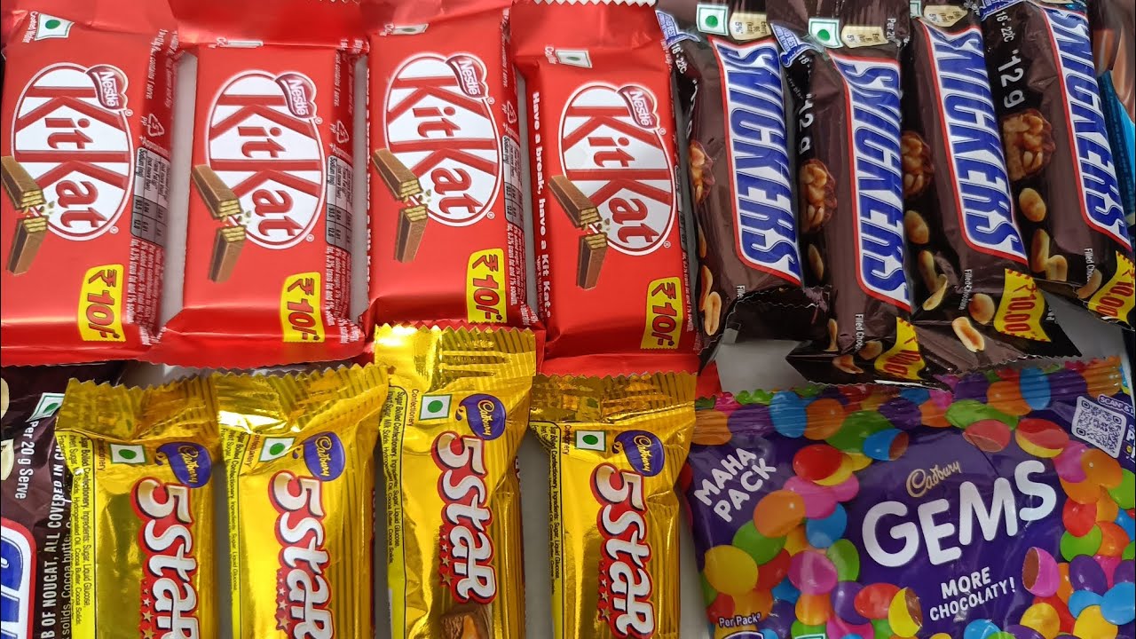 chocolate's all types of chocolates// KitKat vs perk vs munch vs ...
