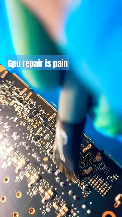 gpu repair is pain #gpurepair #microsoldering - YouTube