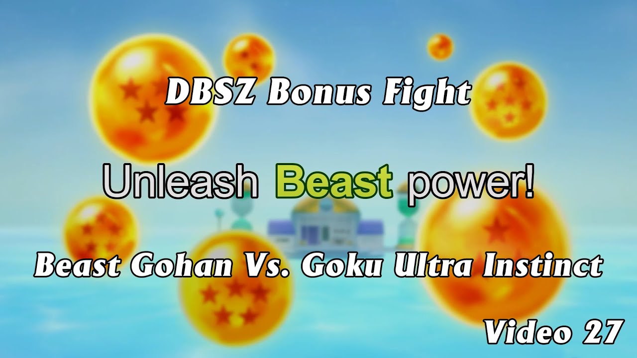 Beast Gohan vs Goku Ultra Instinct | Epic Dragon Ball Sparking Zero ...