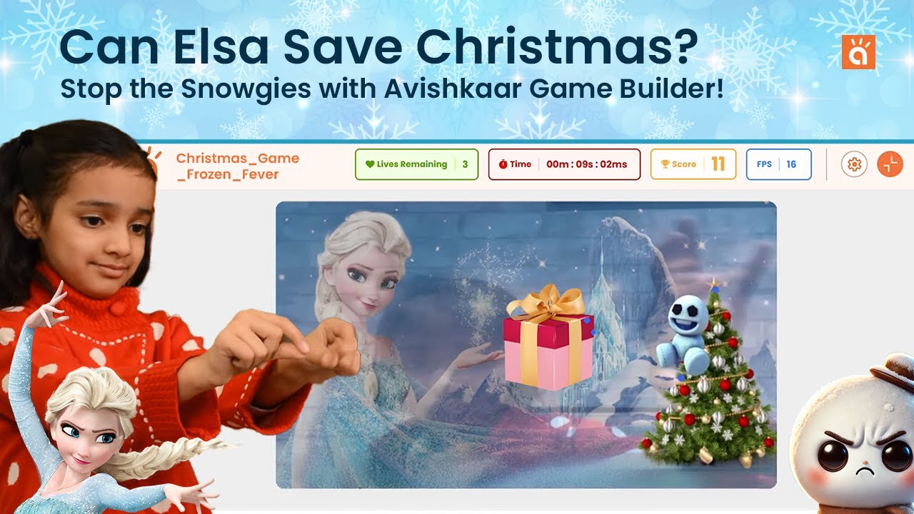 Help Elsa Save Christmas | Avishkaar Game Builder 🎮 - YouTube