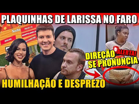 🔴LARISSA no Faro HUMILHA Sacha, DETONA Zé Love; Record se pronuncia sobre a COCEIRA de Raquel
