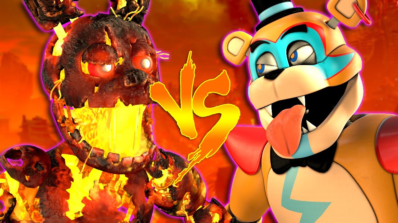 [SFM FNaF] Springtrap vs Glamrock Freddy - YouTube