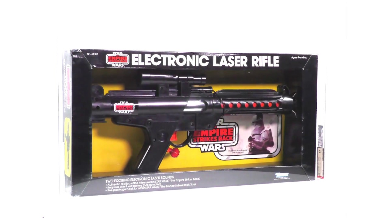 "STAR WARS: THE EMPIRE STRIKES BACK - ELECTRONIC LASER RIFLE" AFA 85 ...