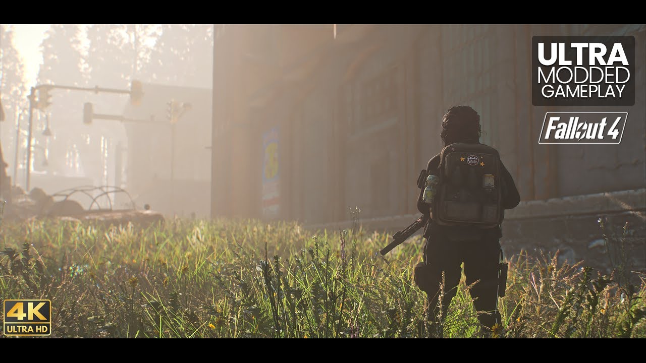 [4K] Fallout 4 Modded I Ultra graphics I Gameplay - YouTube