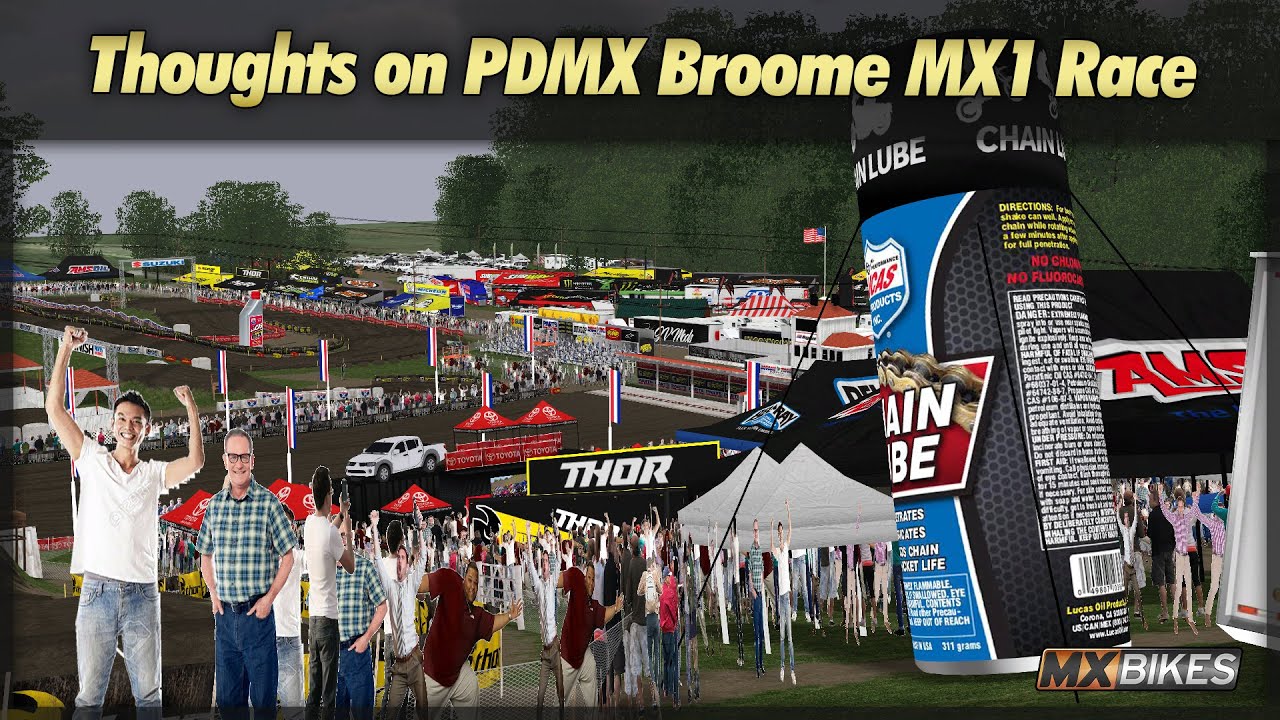 Mx Bikes - Thoughts on PDMX Broome MX1 Race - YouTube