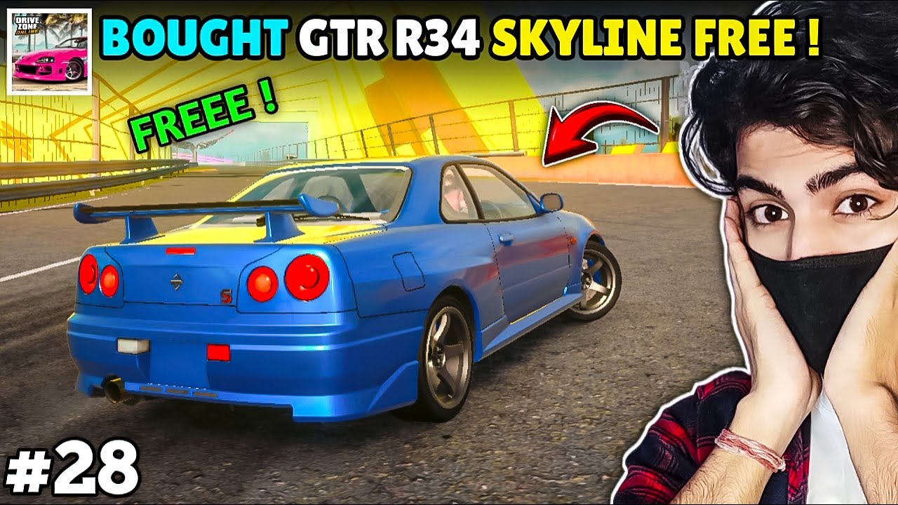I GOT FREE NISSAN GTR R34 IN DRIVE ZONE ONLINE 😍 #28 - YouTube