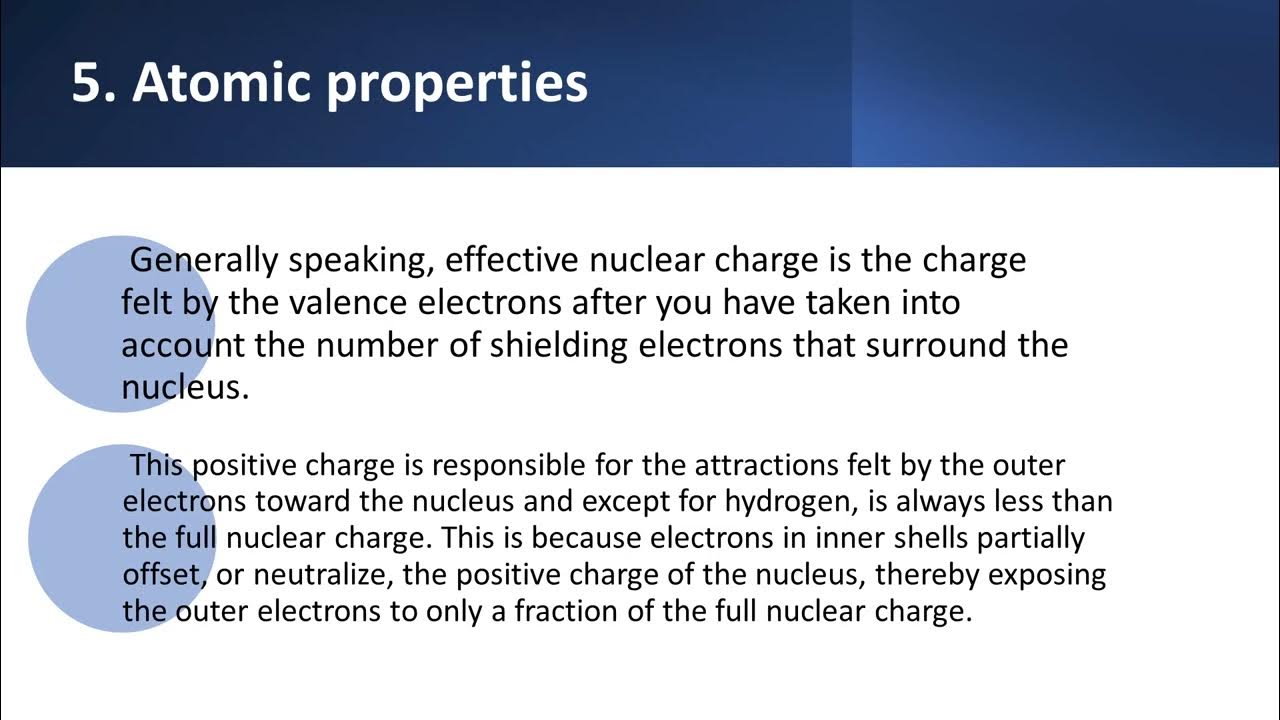 C101-Lecture 3"Atomic orbitals & Atomic properties" - YouTube