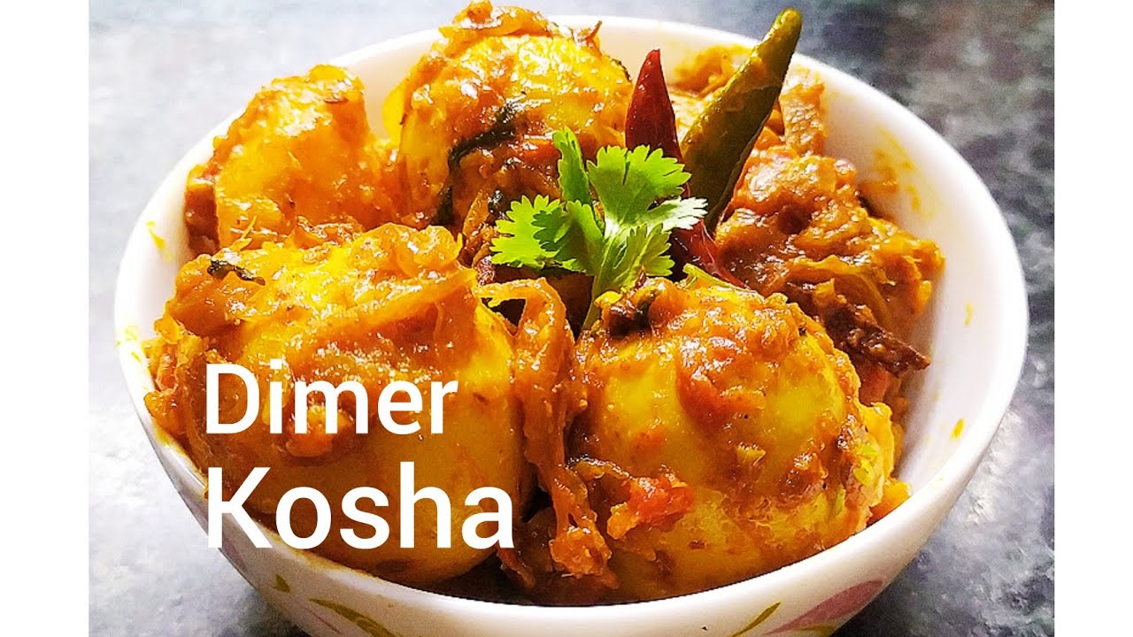 Dim er kosha recipe // Easy and Tasty Bengali style Egg Curry // Dimer ...