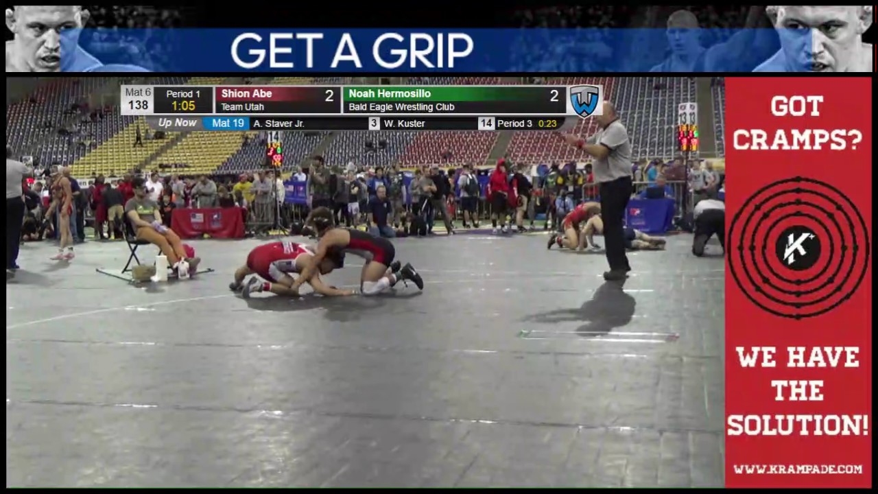 1109 Junior 138 Mat 6 Shion Abe Team Utah vs Noah Hermosillo Bald Eagle ...