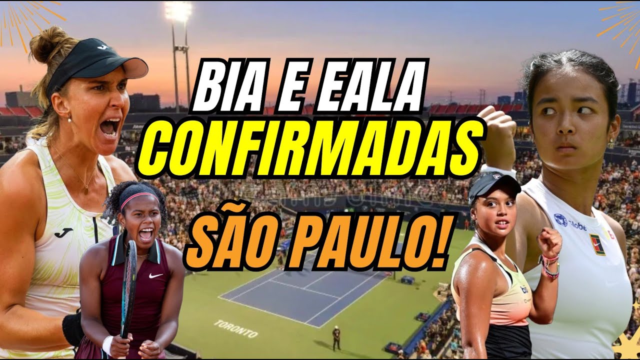 Bia é Cabeça de Chave 1 do WTA 250 de São Paulo! Naná e Victoria Barros ...