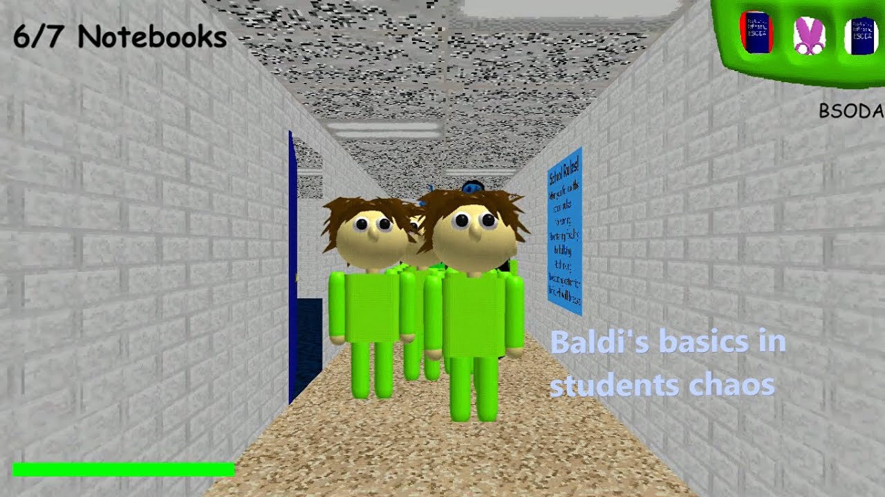 Baldi's basics in student chaos (baldi's basics mod) - YouTube