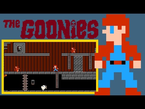The Goonies (Famicom, 1986) – Full Game Session (2 Loops) 🗝️💀🎒
