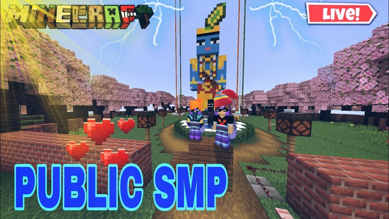 Long Stream 🔴. Minecraft Public SMP 👍 - YouTube