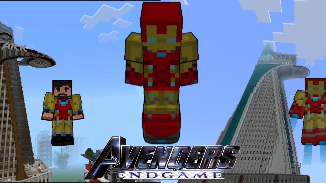 IRON MAN Nano tech suit to Minecraft Pe and Bedrock | new update ...