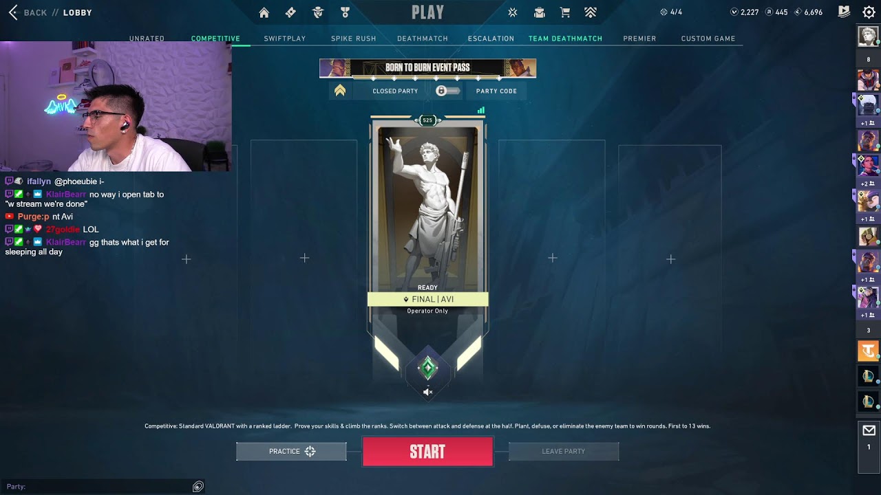 Goth Ekitten Dominates Valorant Ranked | Avi Akbar | !discord !x !rank ...