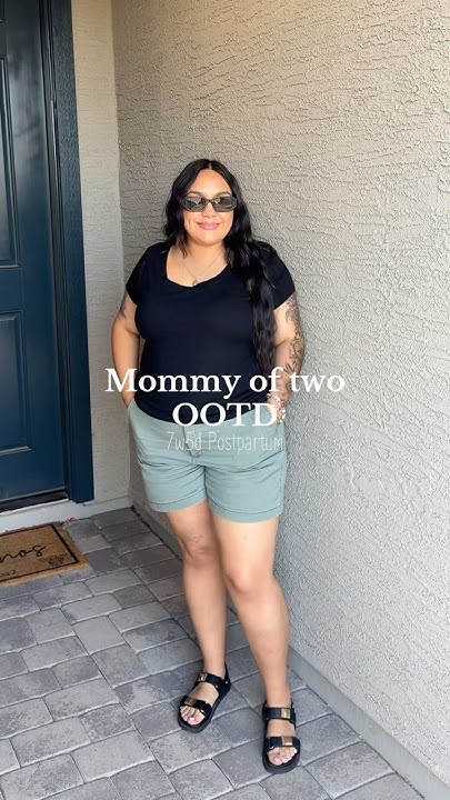 Mommy of two OOTD. 7w5d postpartum! #momoftwo #postpartum #ootd - YouTube