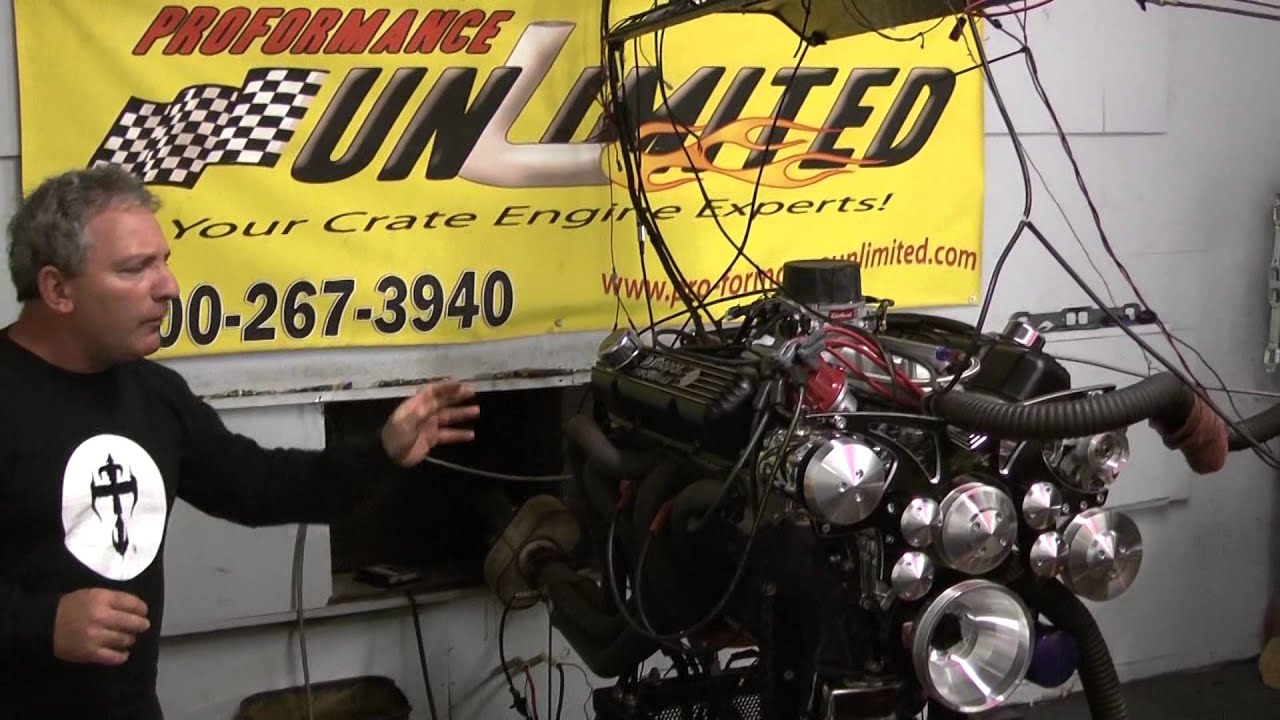 440 Chrysler Stroker With Edelbrock Pro Flo EFI - YouTube