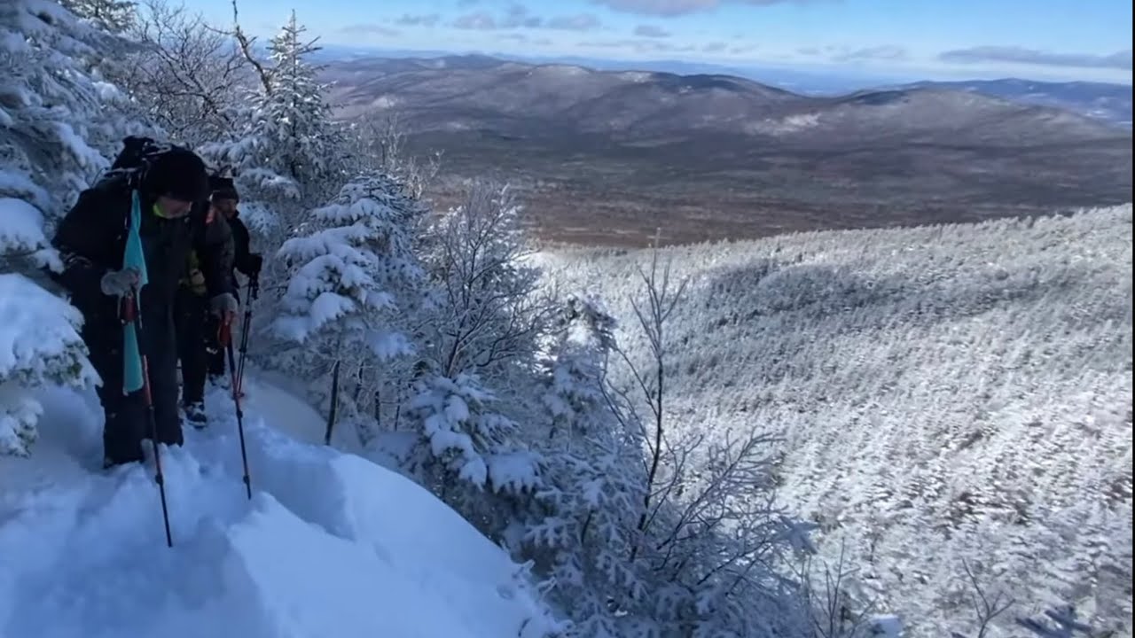 WINTERTIME BACKPACKING IN THE WHITES OF NEW HAMPSHIRE - YouTube
