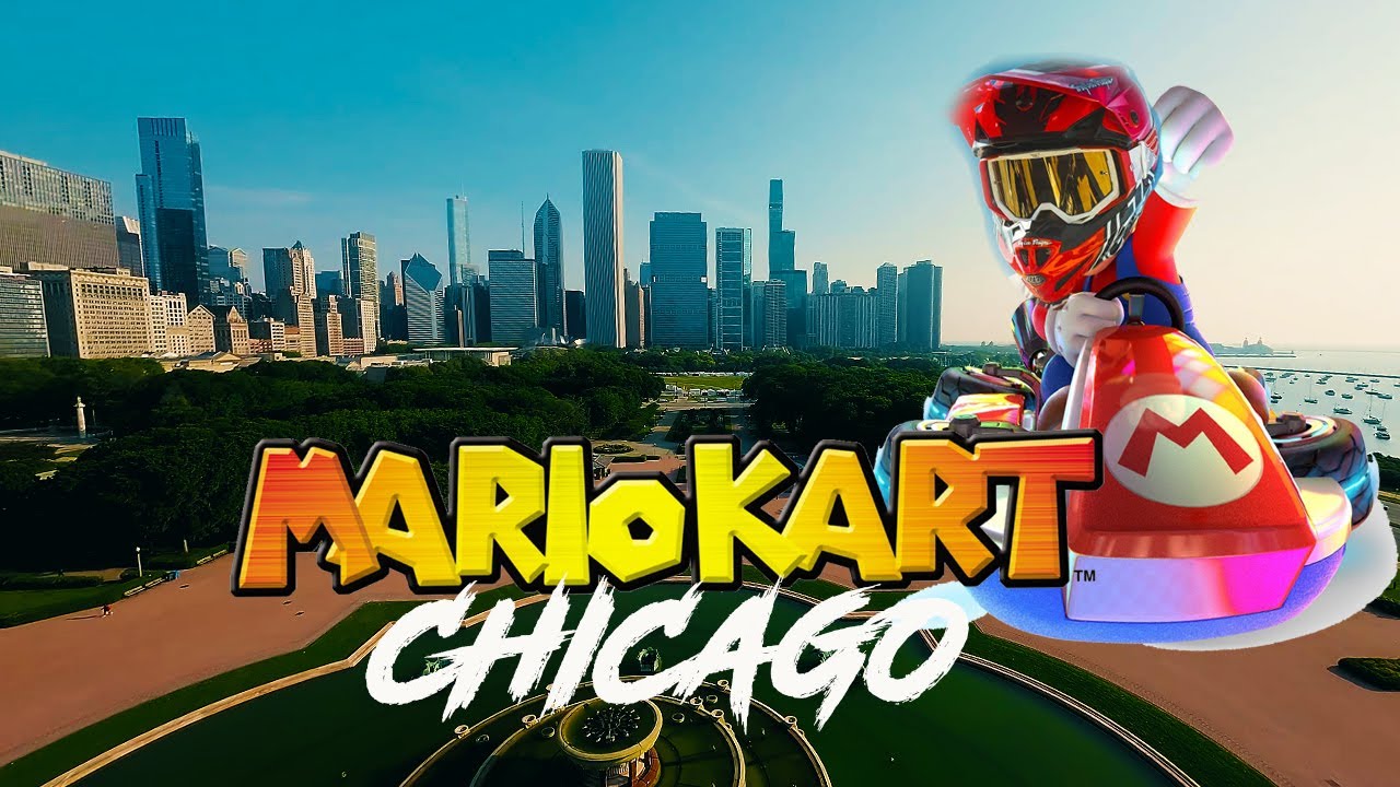 Mario Kart in Real Life: Go-Kart Tears Through Chicago Grant Park (FPV ...