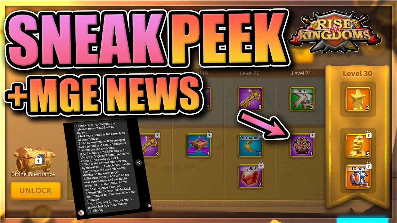 More MGE News + Lucerne Scrolls Volume 9 in Rise of Kingdoms - YouTube