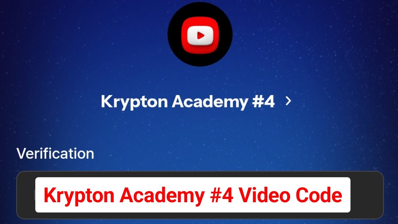 Krypton Academy #4 Video Code | Krypton Academy New Video Code | Krypton Academy Video code ...