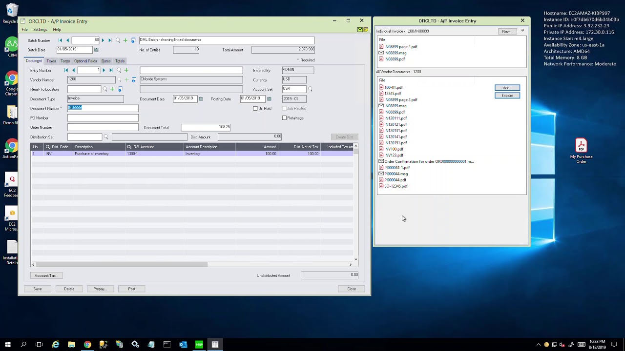 Orchid Info Mgr, Document Management Link, Extender for Sage 300 - YouTube