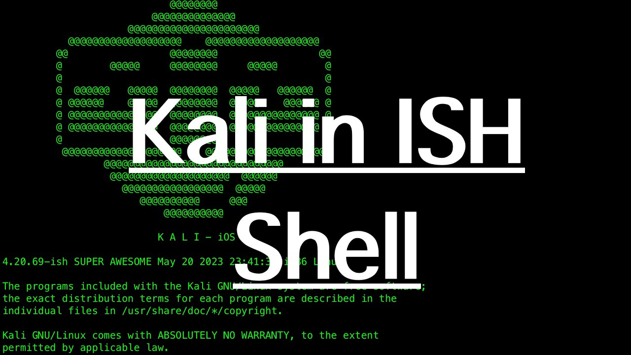 How to setup kali linux in iSH Shell | iPhone/iPad tutorial - YouTube