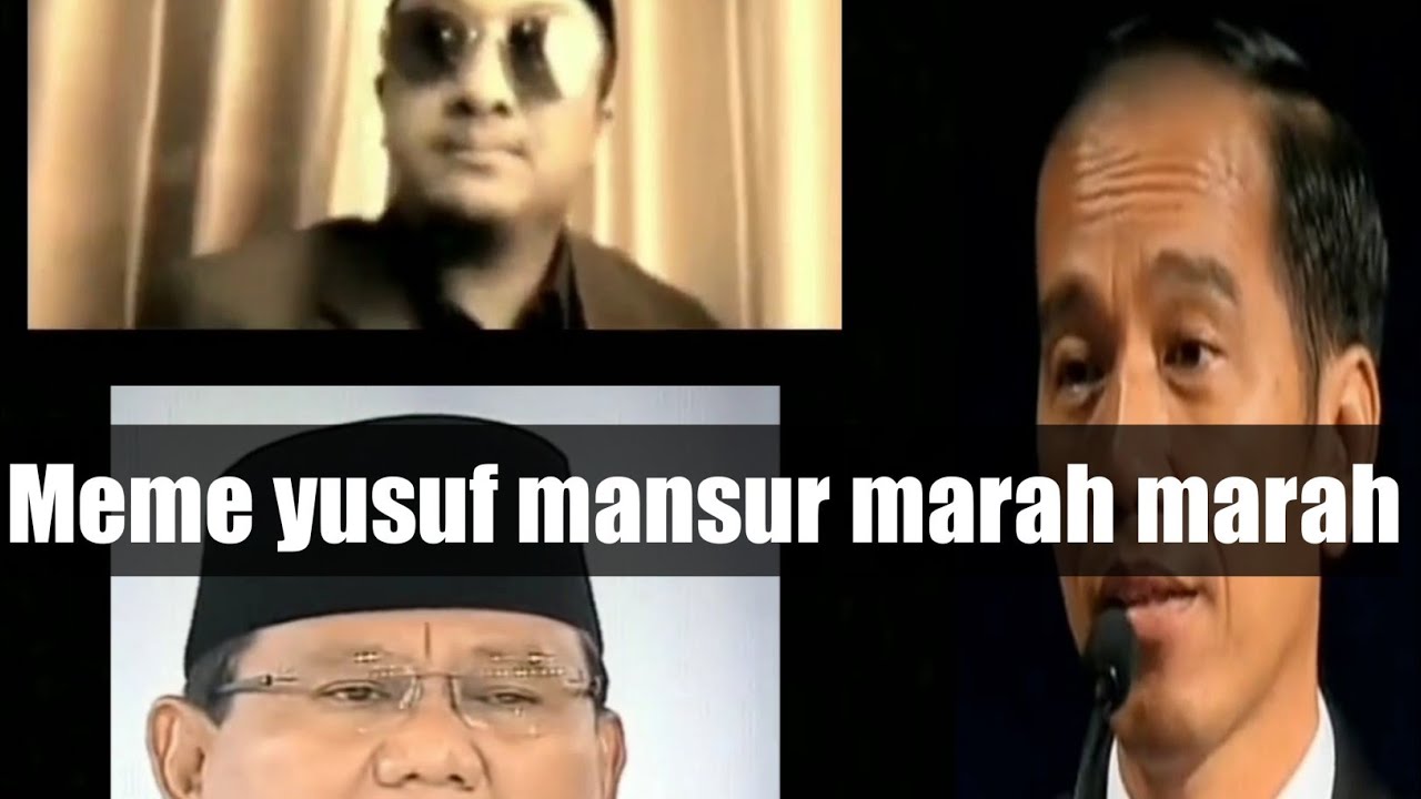 Kompilasi meme yusuf mansur marah-marah soal paytren - YouTube