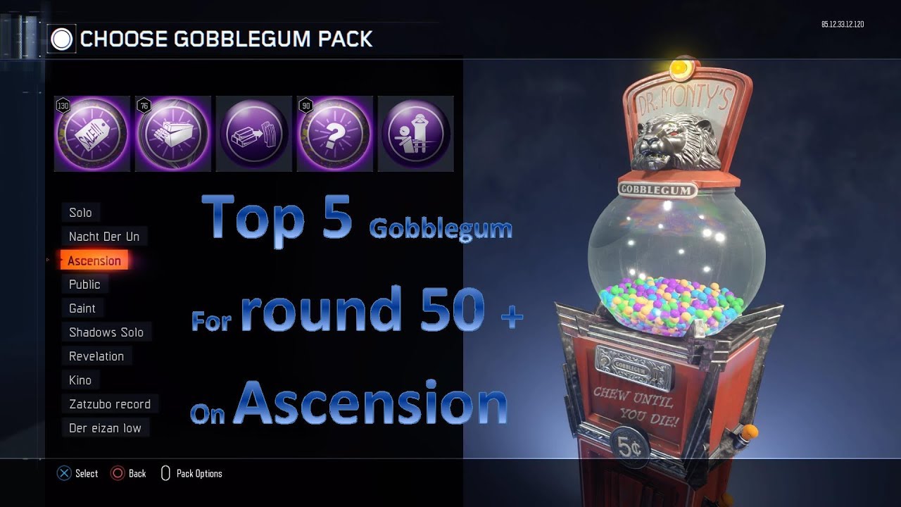 Top 5 Gobblegum For Round 50 + in Ascension Black Ops 3 Zombies ...