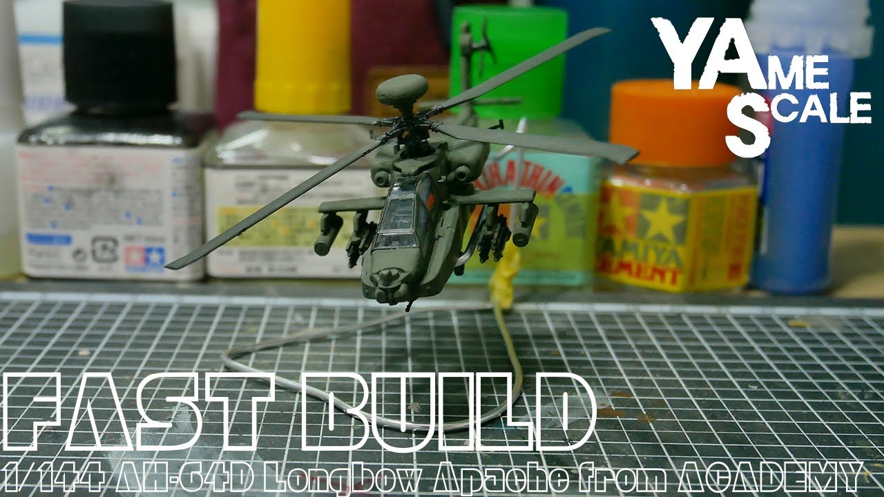 1/144 AH-64D Longbow Apache from ACADEMY - YouTube