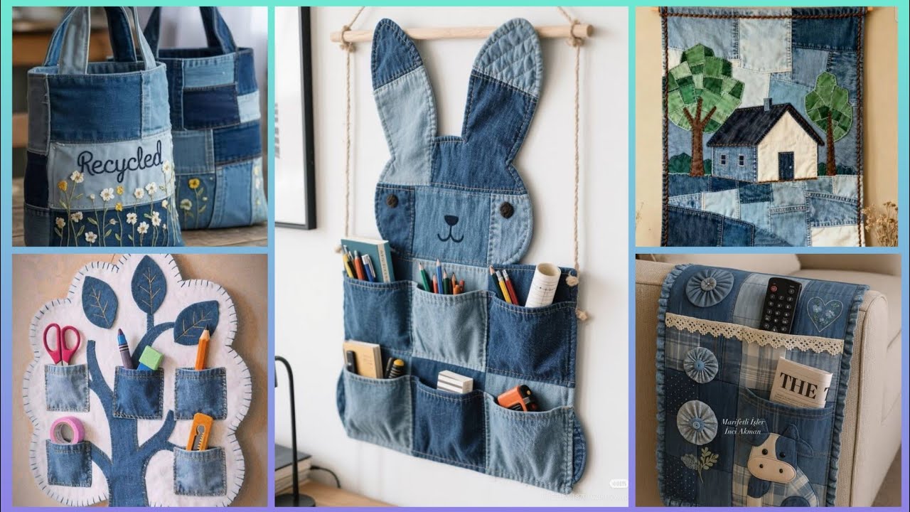 Latest Handmade Denim Art Home Decor 2025-26/Denim Wall Decoration ...