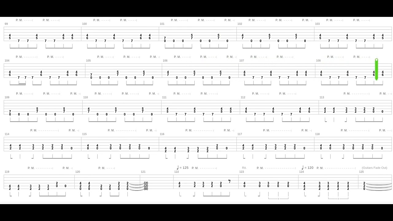 Orion Tab by Metallica + Guitar only + Guitar tab - YouTube