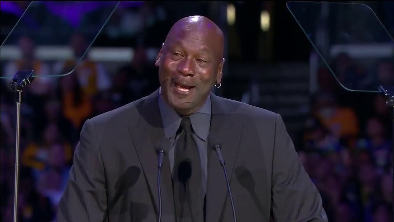 Michael Jordan gives respect. Celebration of Kobe and Gianna Bryant ...