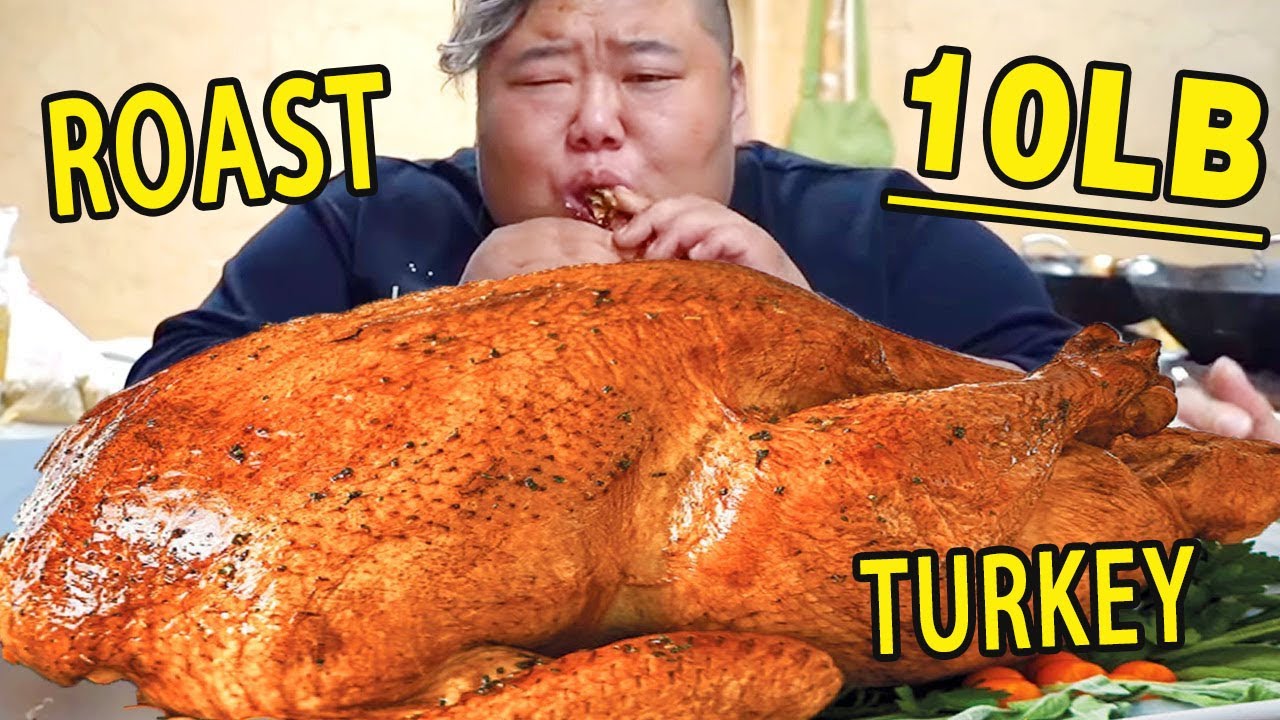 Brother Monkey roasted the turkey for two hours and it was so enjoyable ...