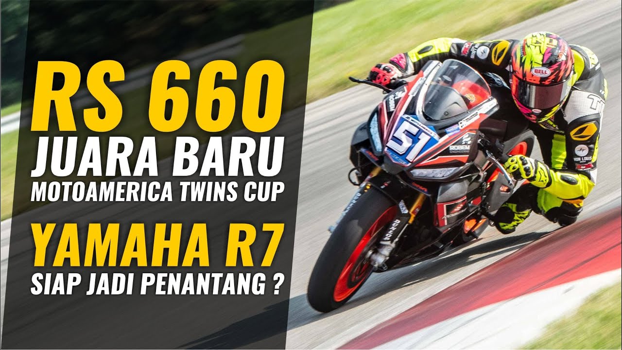 MotoAmerica TWINS CUP Jadi Arena Duel Aprila RS660 vs Yamaha R7 - YouTube
