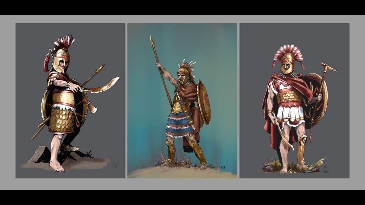 Fantasy Hoplite Character Creation: With Krita 5 Time-Lapse Record ...