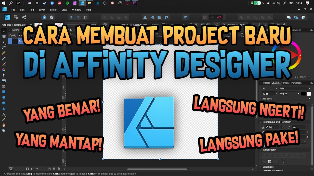 Cara Membuat Project Baru di Affinity Designer (Lembar Kerja baru ...