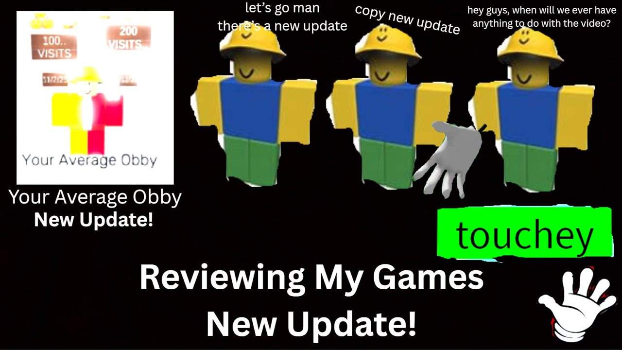 Reviewing My Games New Update! | Roblox Your Average Obby - YouTube