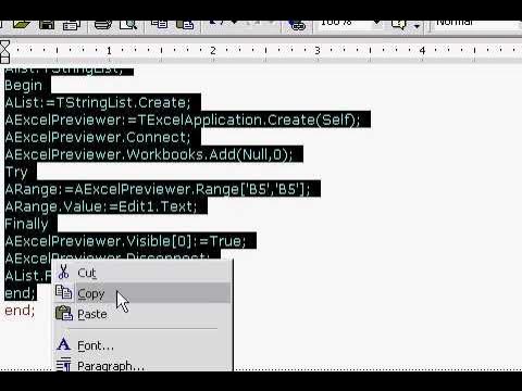 Delphi Export ke Excel.avi - YouTube