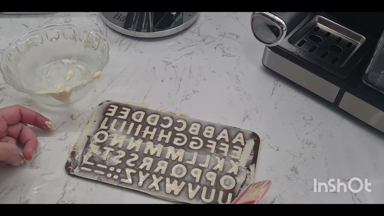 How to make chocolate Alphabet - YouTube
