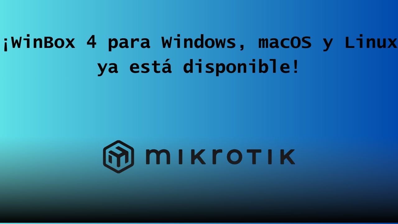 WINBOX 4 ¡Nueva GUI para configurar equipos MIKROTIK! | ACK TELCOM ...