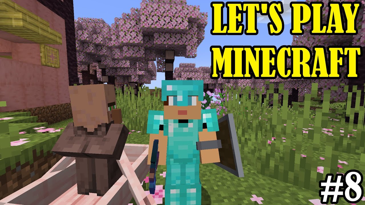 First Villagers - Let's Play Minecraft 1.20 Season 2 Episode 8 - YouTube