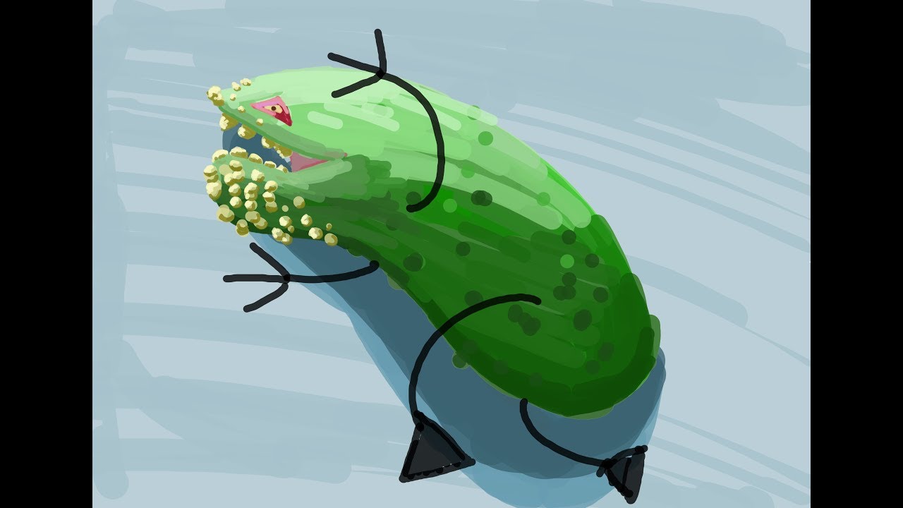 Angry Pickle Plays with his Food - YouTube