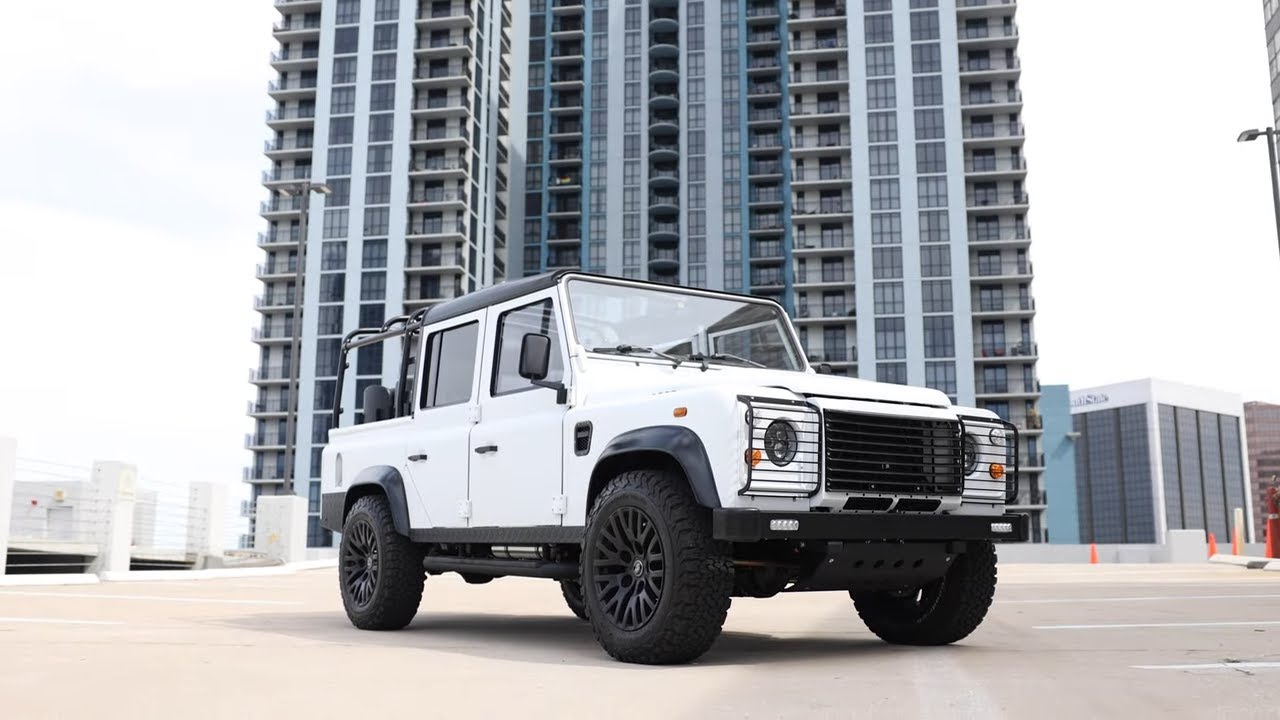 Fully RESTORED Land Rover DEFENDER 110 Soft Top with 6.2L V8 Engine ...